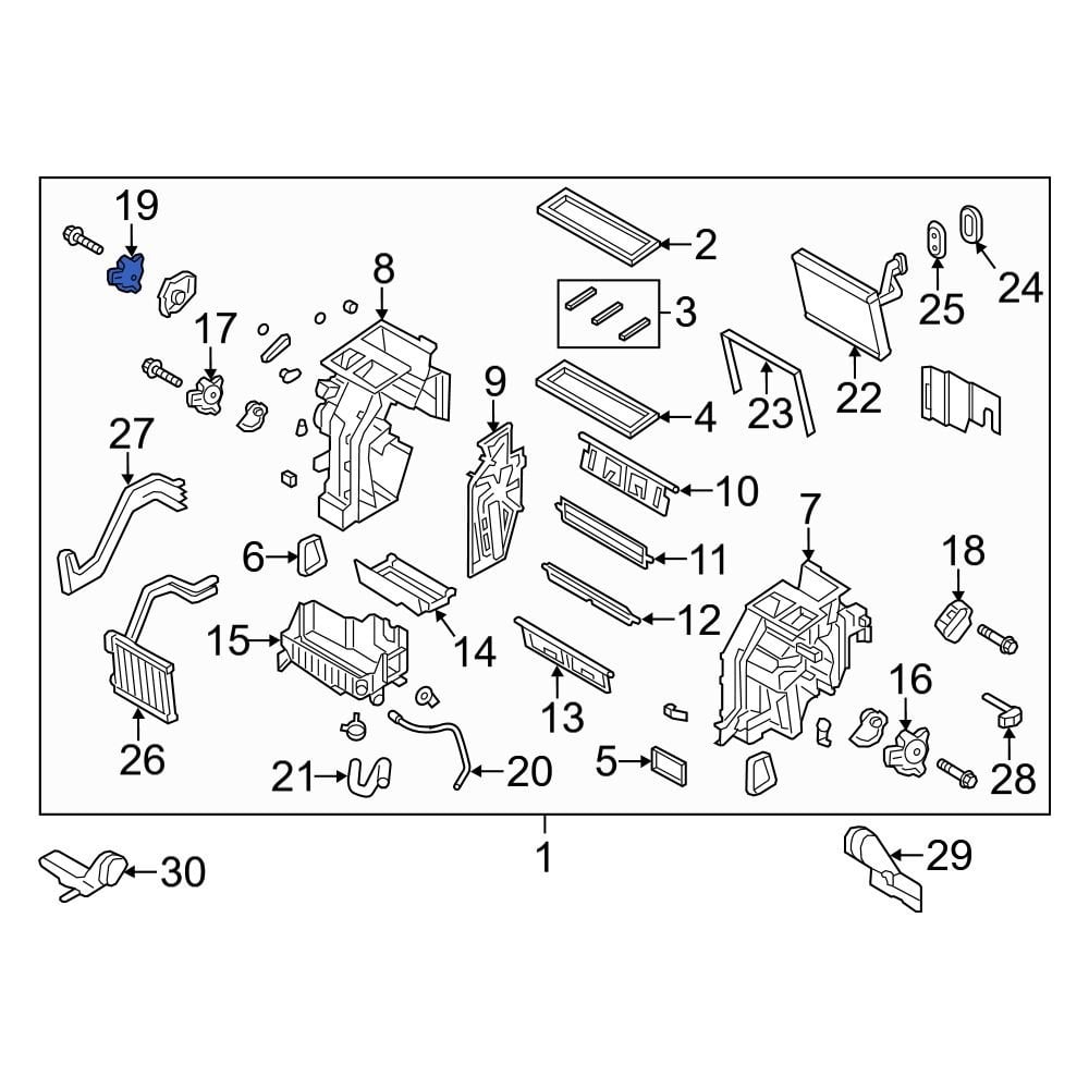 Hyundai OE 971573SAA0 - HVAC Air Inlet Door Actuator