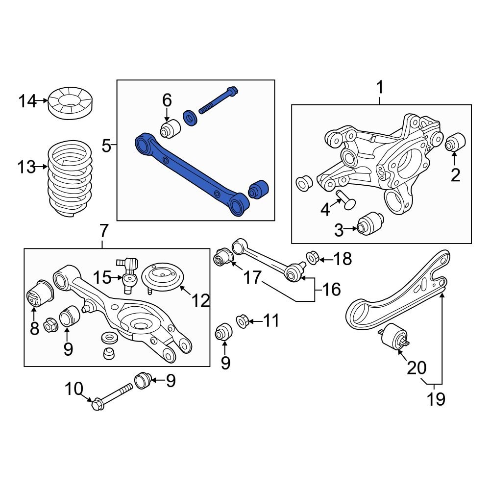 Hyundai OE 545014R000 - Front Right Suspension Control Arm