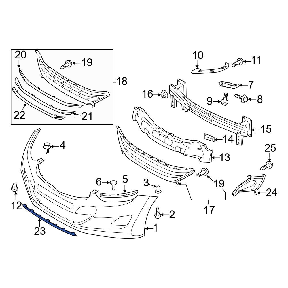 Hyundai OE 865903X700 - Front Valance Panel