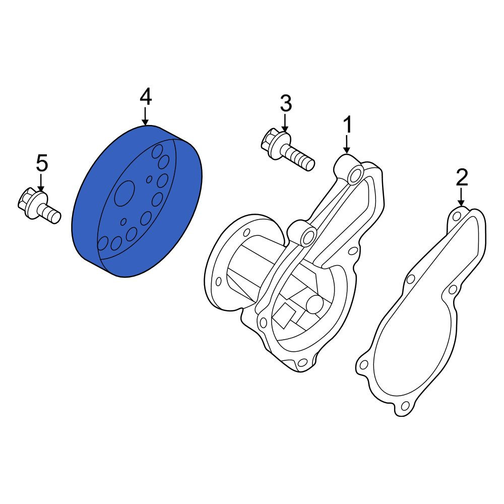 Hyundai OE 252212E000 - Engine Water Pump Pulley