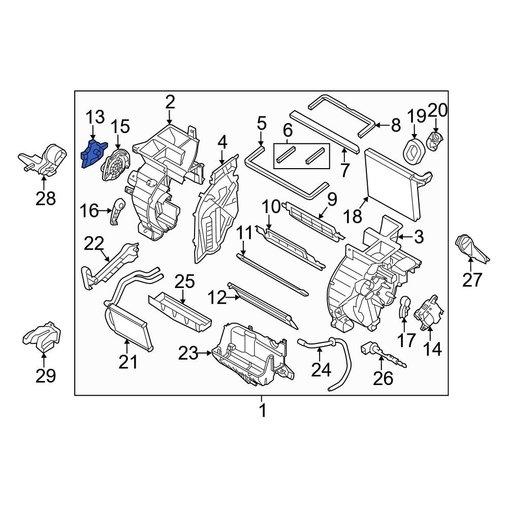 Hyundai OE 971573SAA0 - HVAC Air Inlet Door Actuator