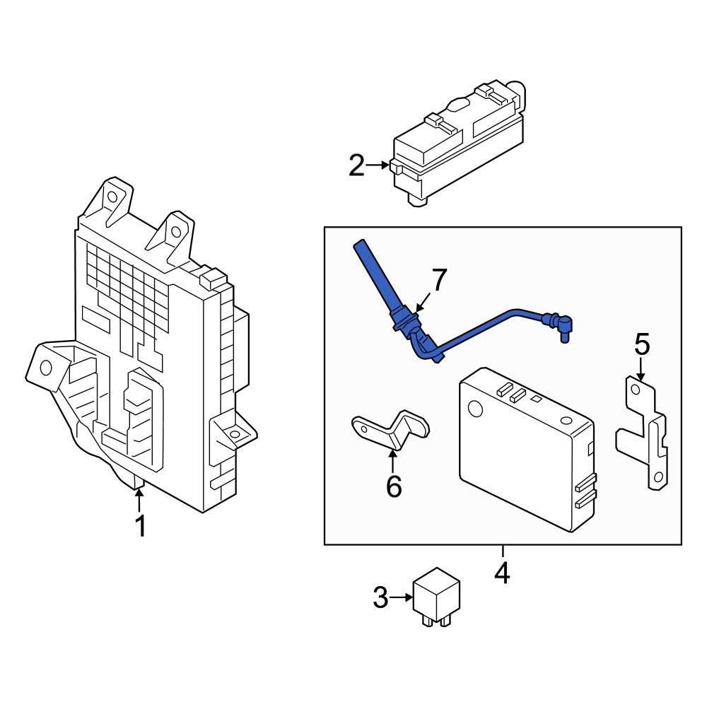 Hyundai OE 954203K100 - Keyless Entry Antenna