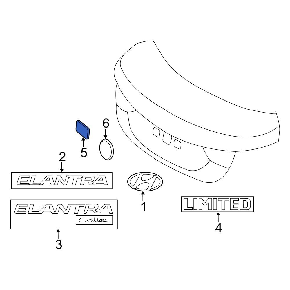 Hyundai OE 869413K000 - License Plate Bracket