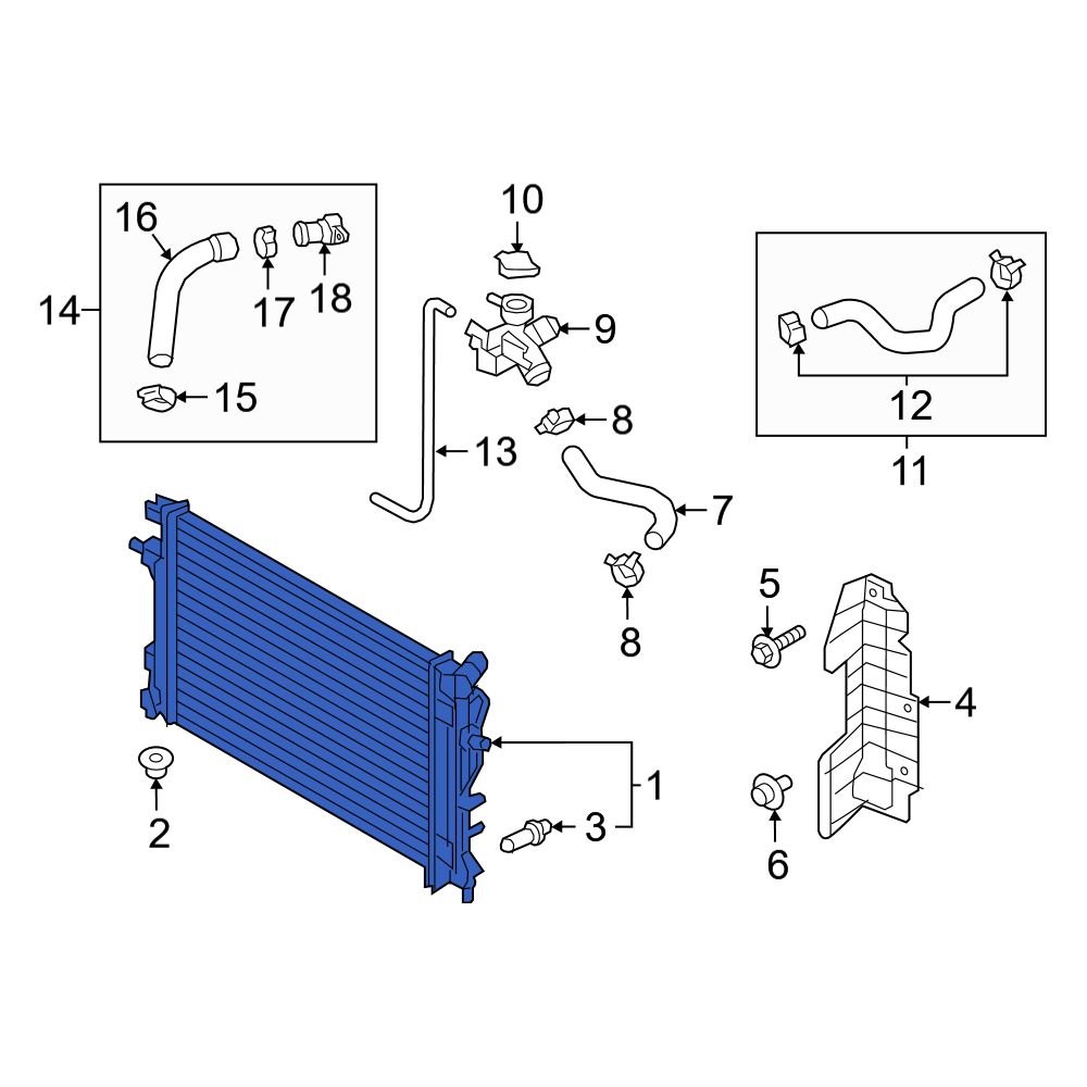 Hyundai OE 25310F2000 - Radiator