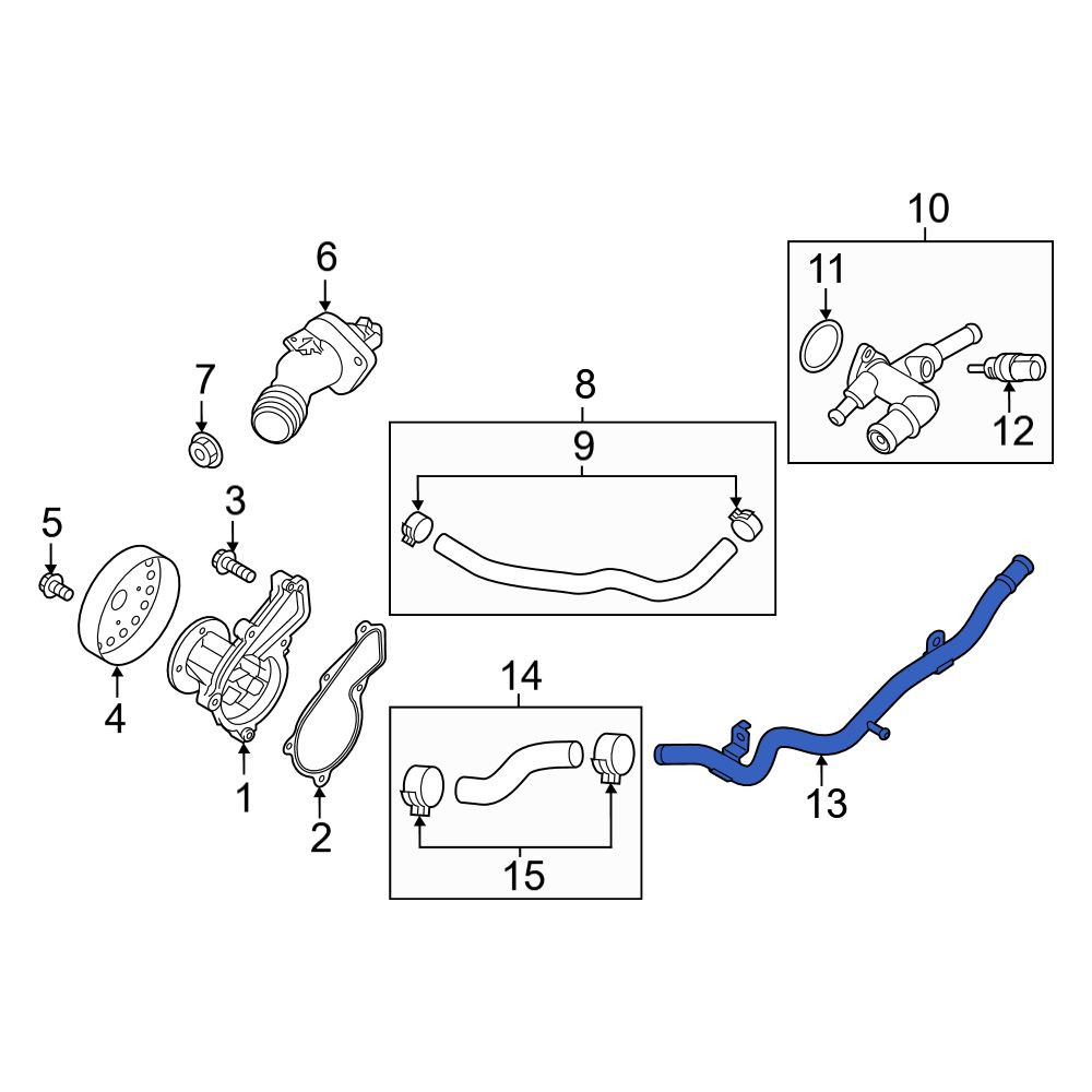 Hyundai OE 254572E000 - Engine Coolant Pipe