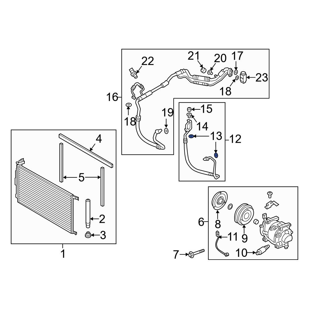Hyundai OE 9769034350 - A/C Refrigerant Line O-Ring