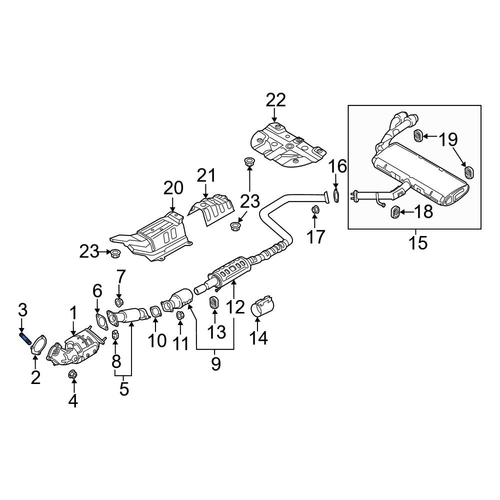 Hyundai OE 285152B000 - Exhaust Manifold Stud