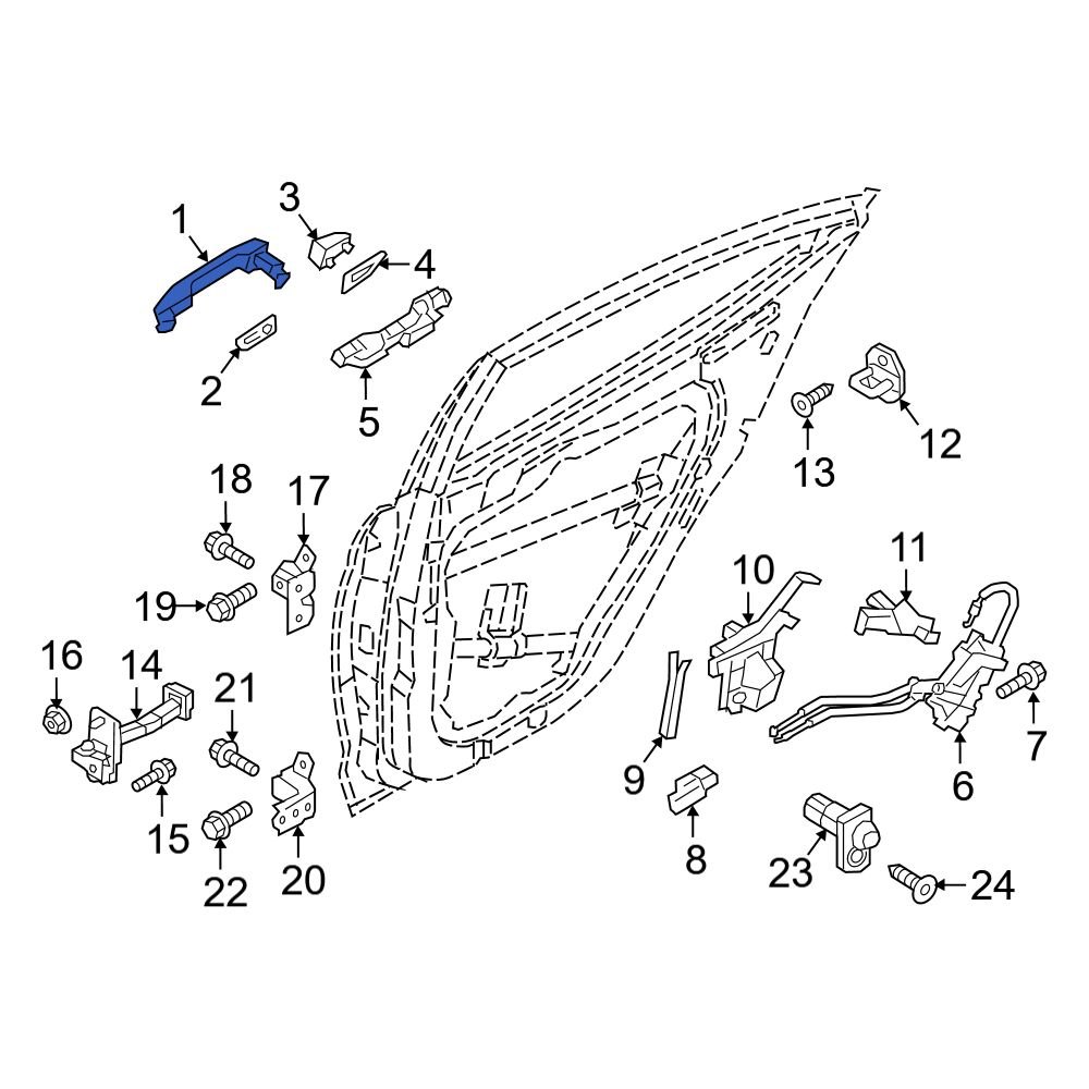Hyundai OE 82651F2010 - Front Left Outer Exterior Door Handle