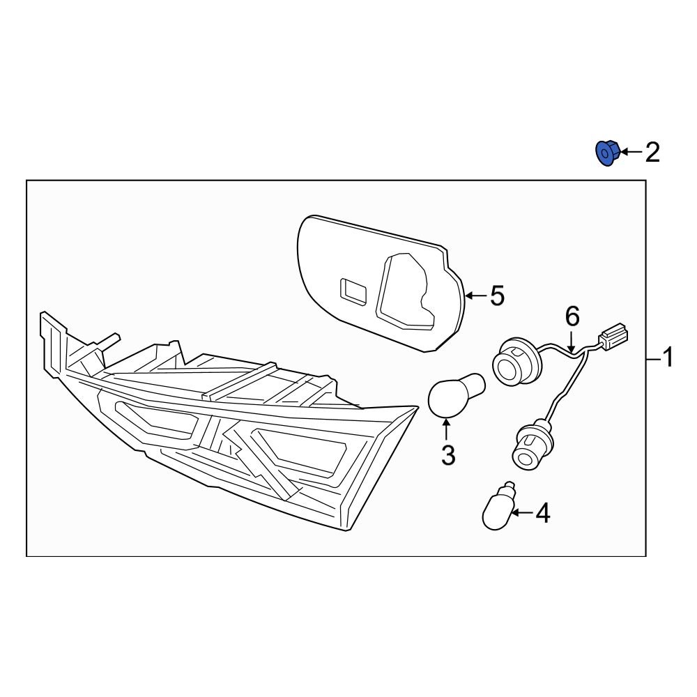 Hyundai OE 873131C000 - Tail Light Nut