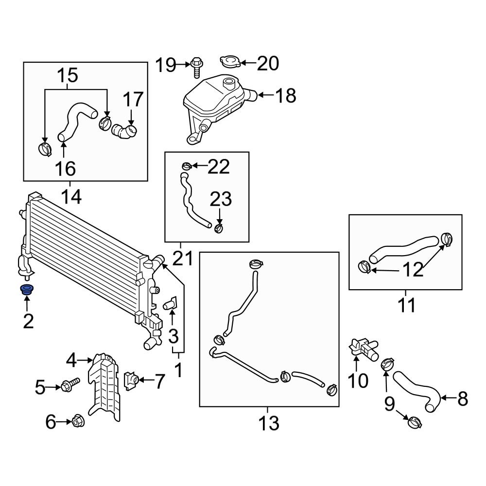 Hyundai OE 25336F2000 - Radiator Insulator