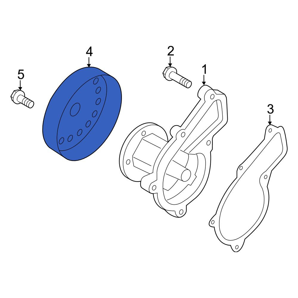 Hyundai OE 252212E000 - Engine Water Pump Pulley