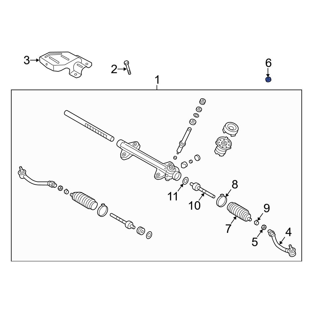 Hyundai OE 1313410007K - Suspension Track Bar Nut