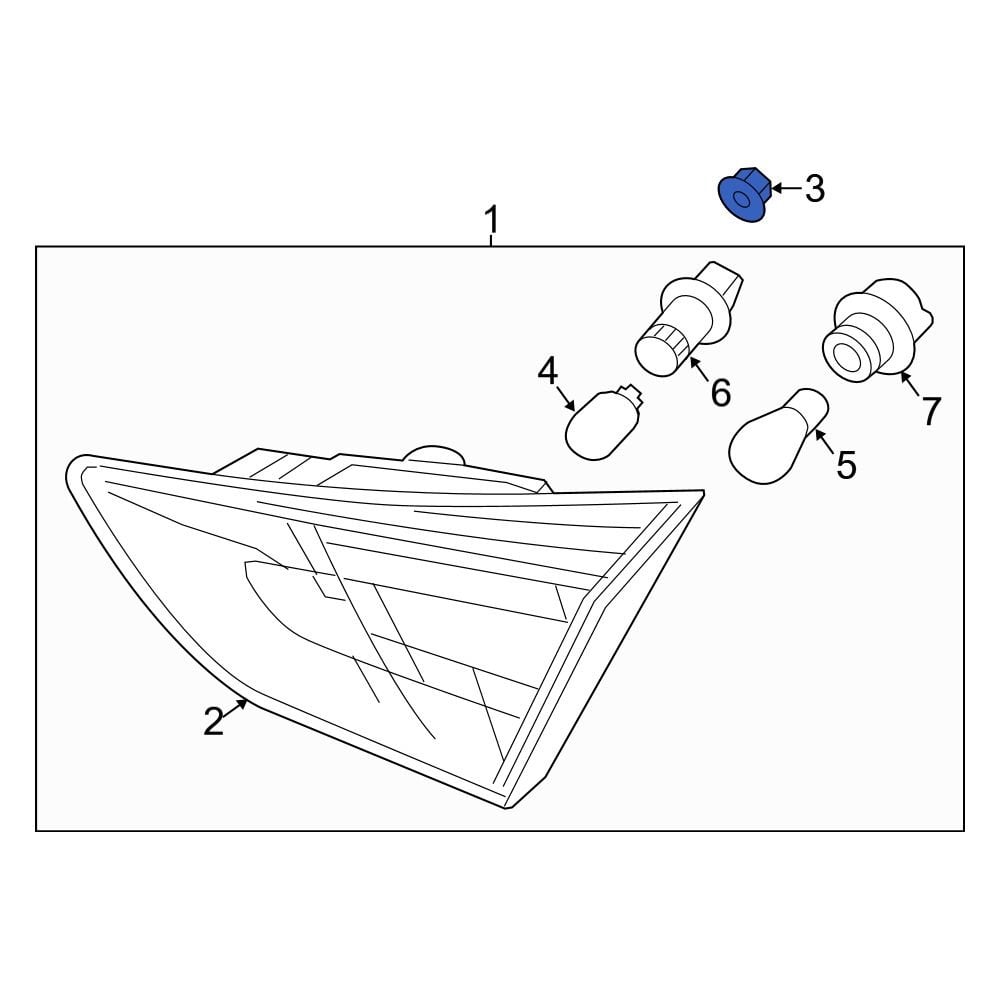Hyundai OE 873131C000 - Tail Light Nut