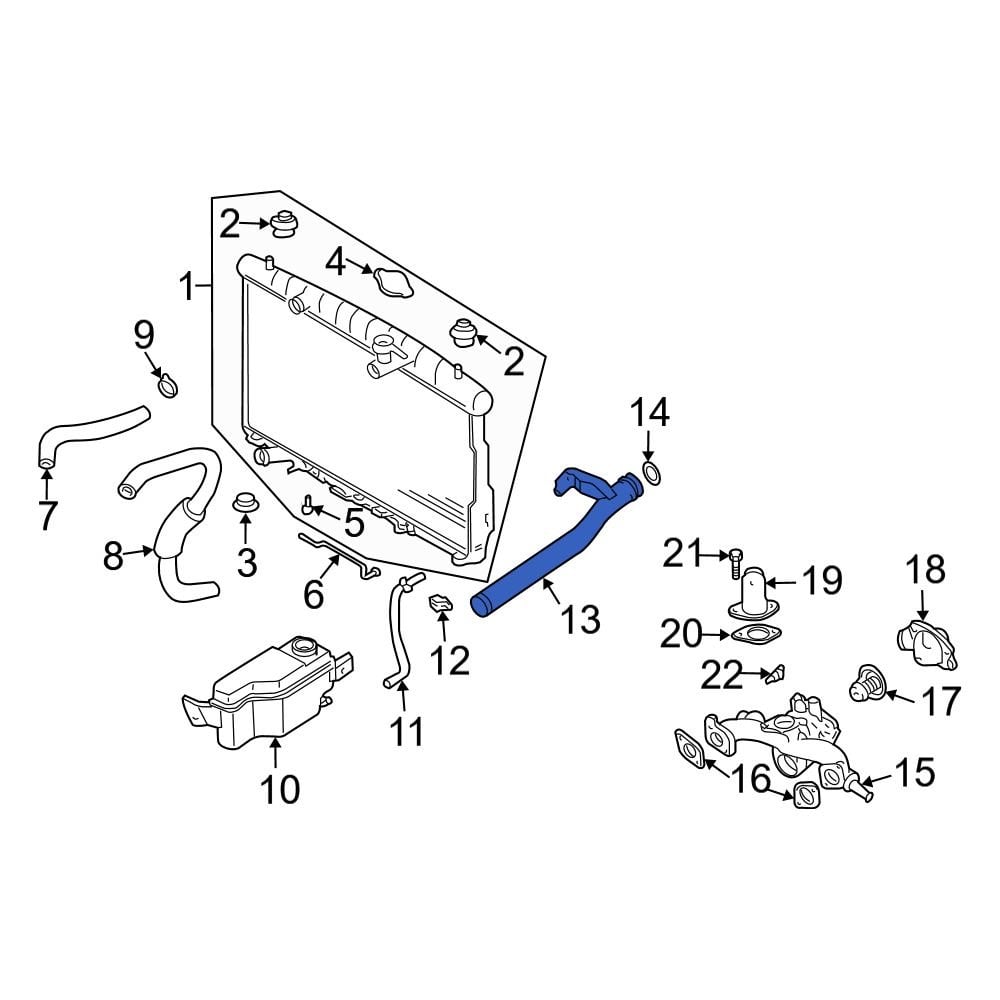 Hyundai OE 2546135701 - Engine Coolant Pipe