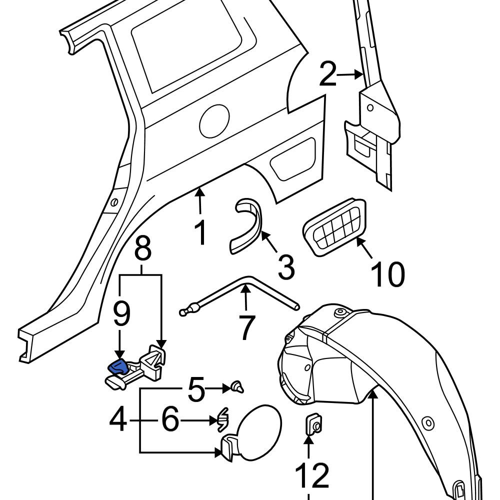 Hyundai OE 8157522000 - Rear Fuel Filler Door Switch