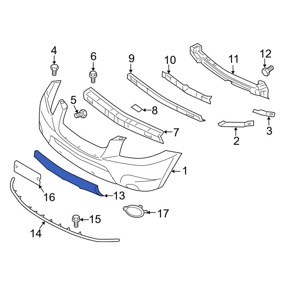 Hyundai OE 865252B000 - Front Valance Panel
