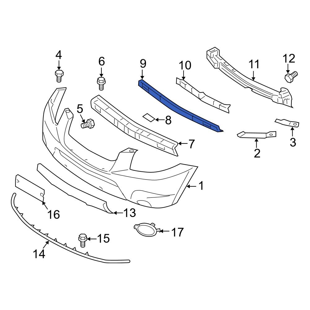 Hyundai OE 865122B000 - Front Lower Grille