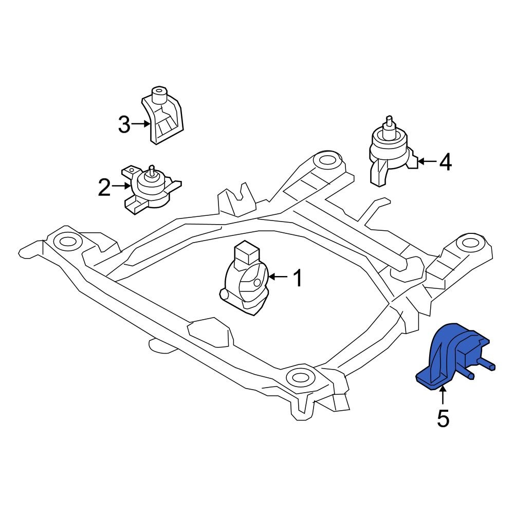 Hyundai OE 218302B650 - Manual Transmission Mount Bracket