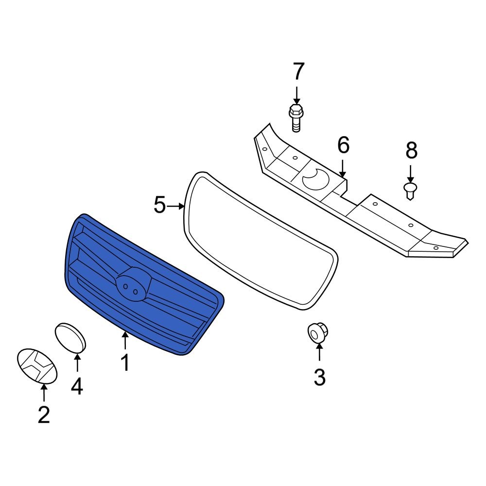 Hyundai OE 865602BAA0 - Front Grille