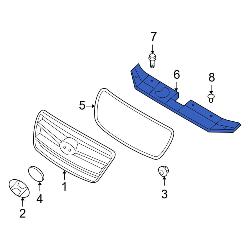 Hyundai OE 863532B700 - Front Radiator Support Access Cover