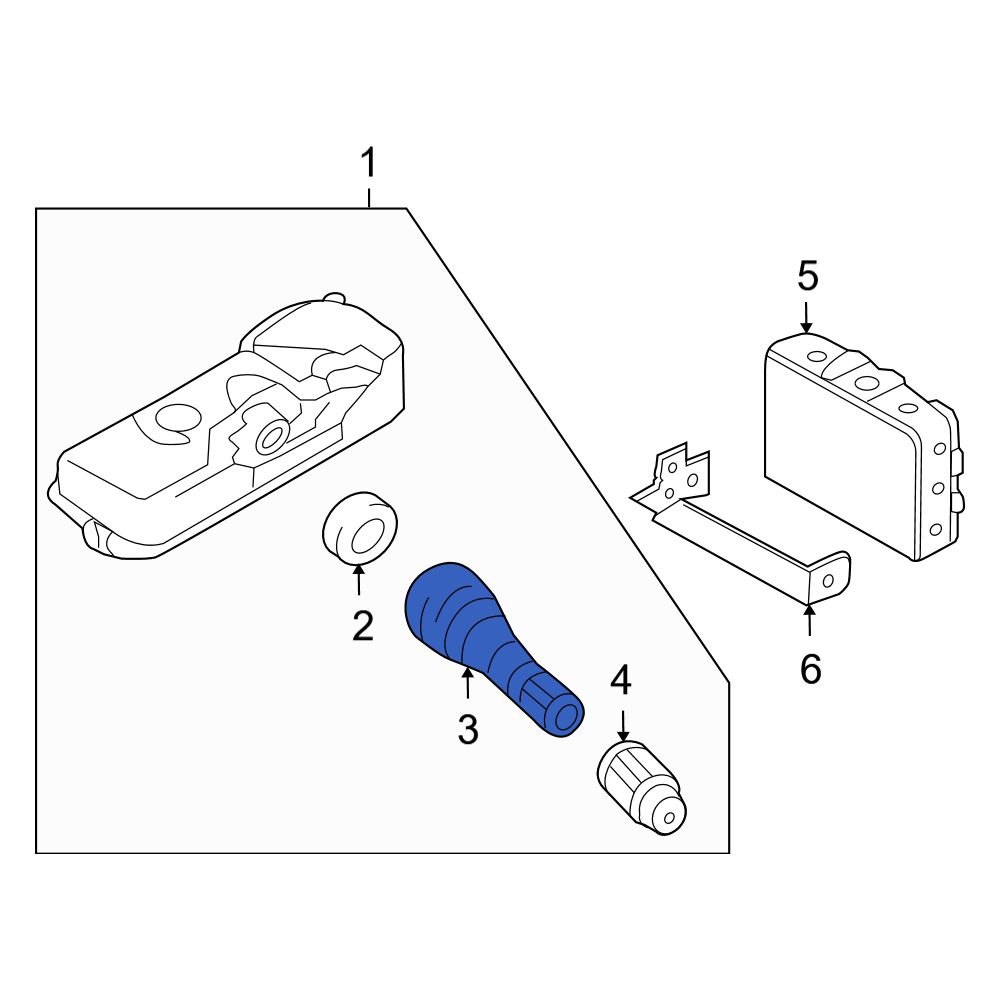 Hyundai OE 5293331300 - Tire Valve Stem