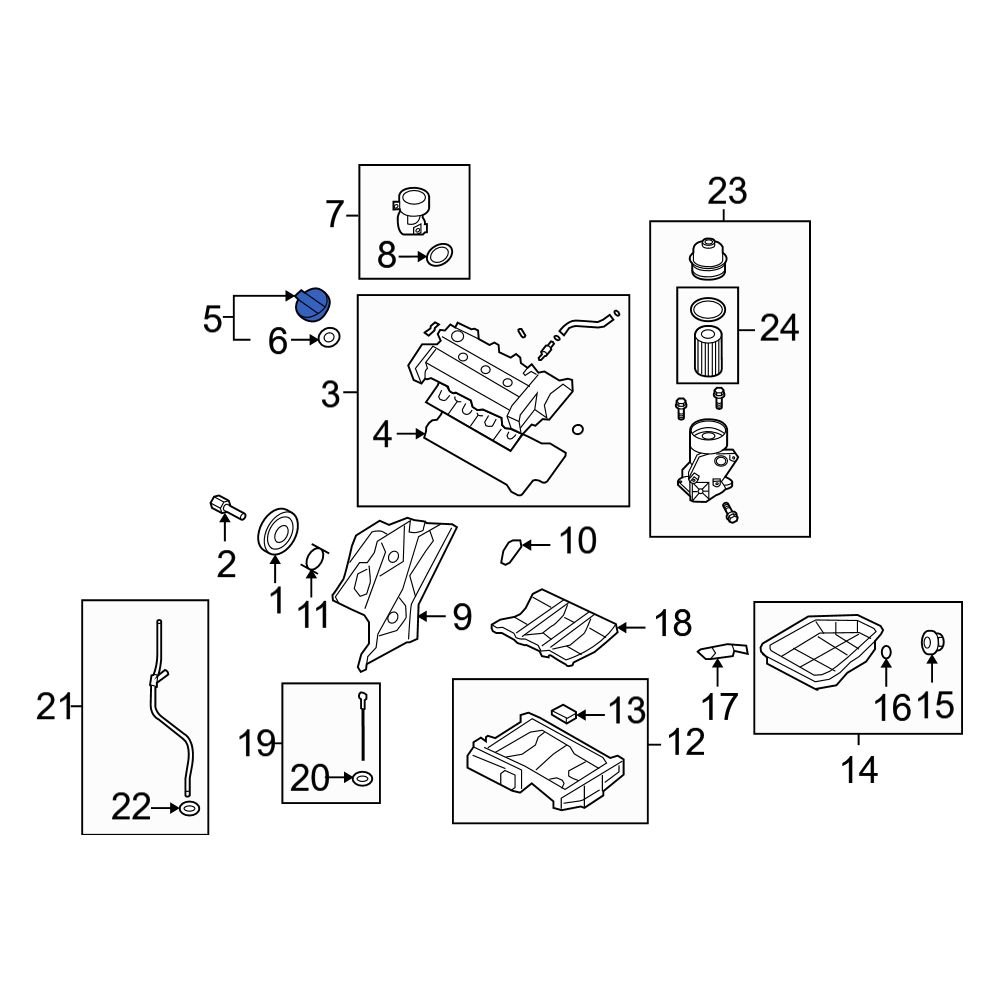 Hyundai OE 2651026611 - Engine Oil Filler Cap