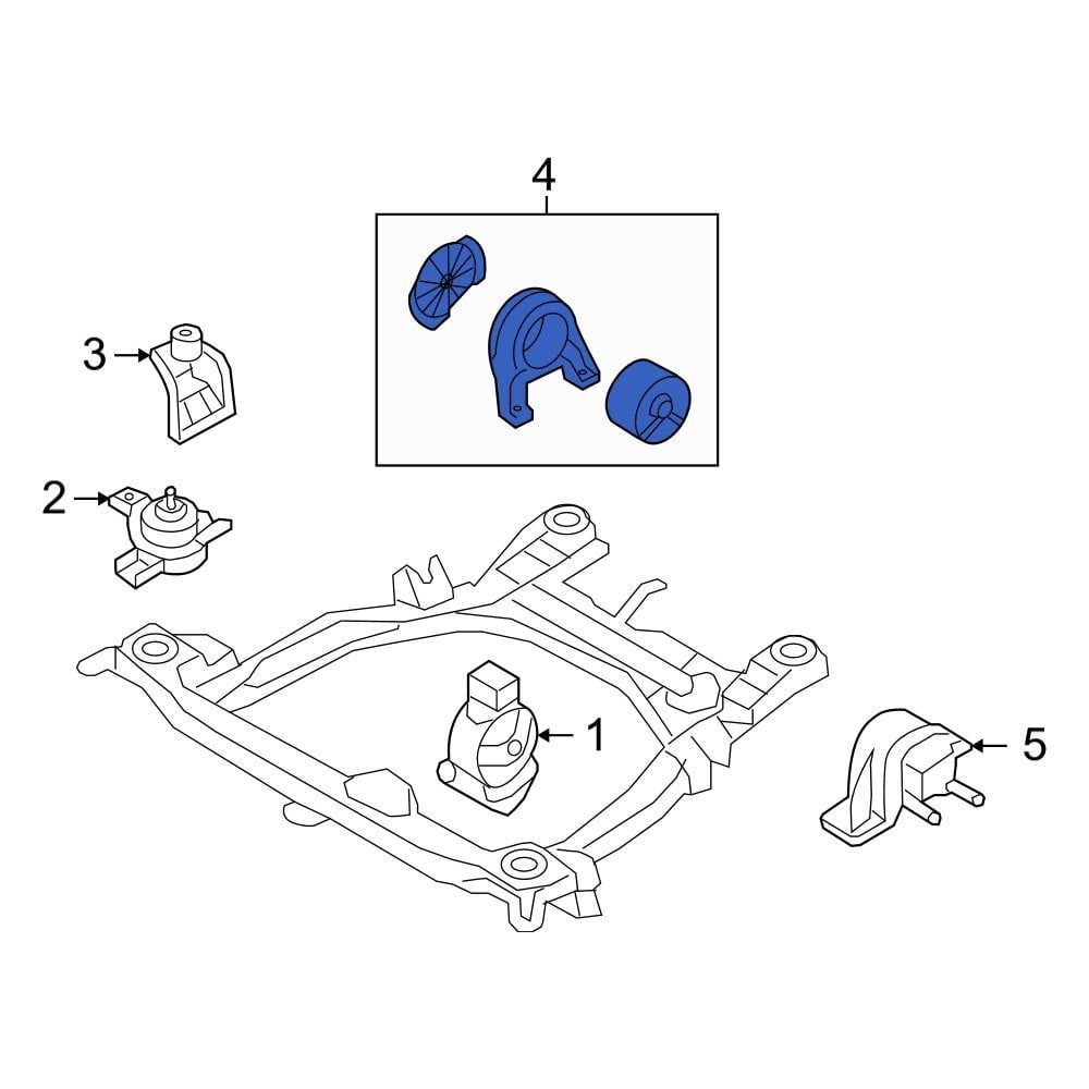 Hyundai OE 219302P200 - Rear Engine Mount