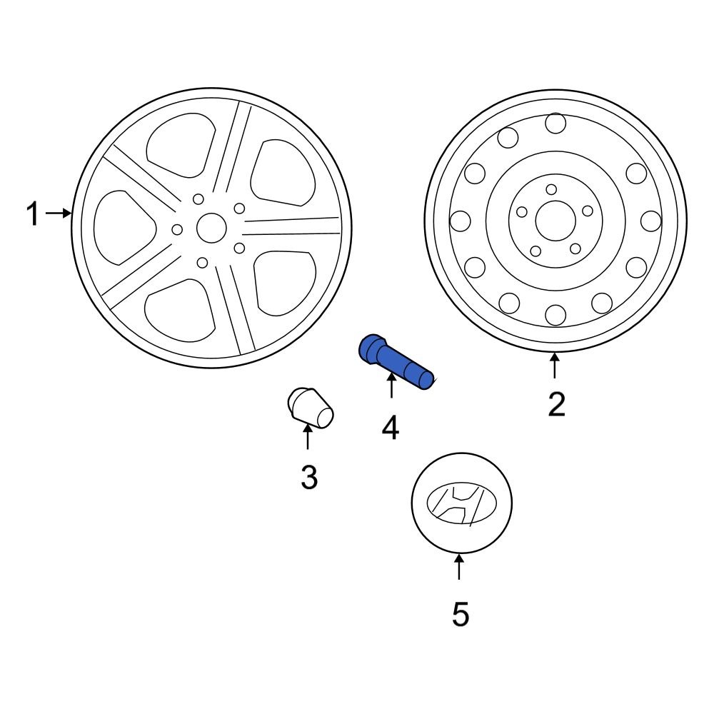 Hyundai OE 5293331300 - Tire Valve Stem