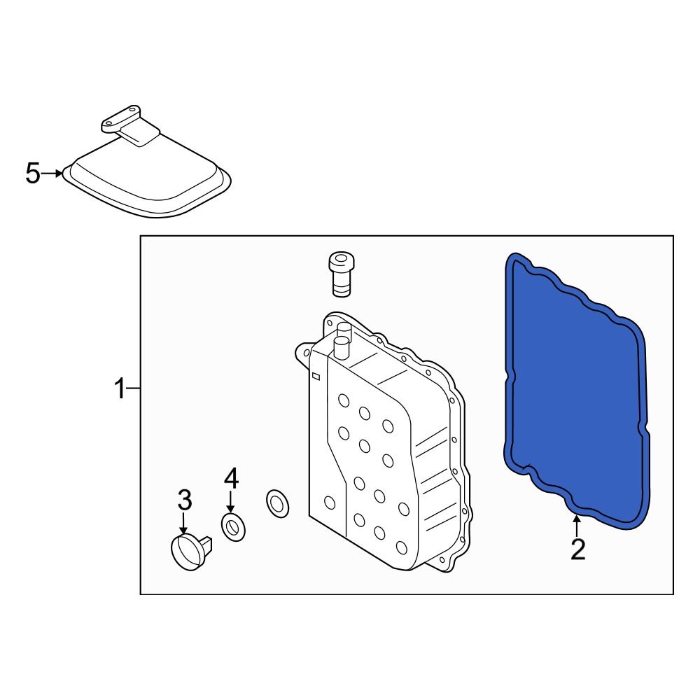 Hyundai OE 452833B010 - Automatic Transmission Cover Gasket