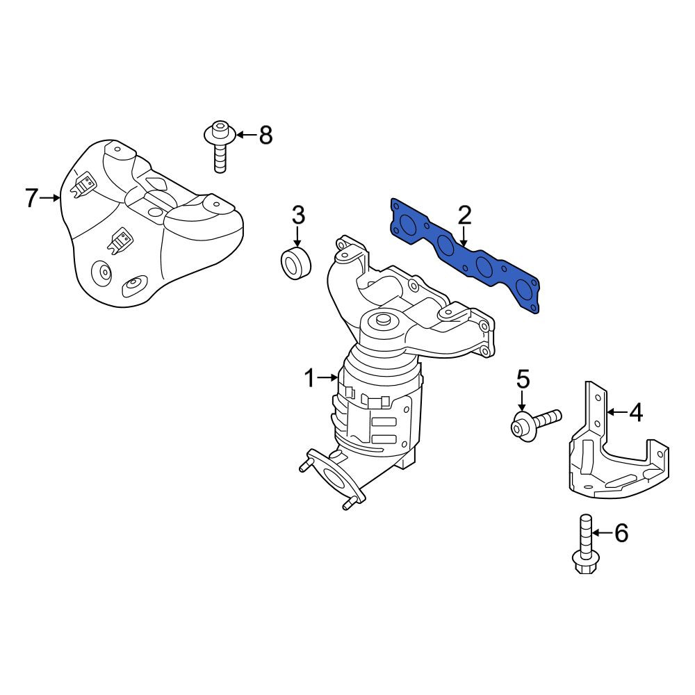 Hyundai OE 2852125020 - Exhaust Manifold Gasket