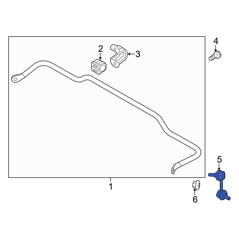 Hyundai OE 55530C5001 - Rear Suspension Stabilizer Bar Link
