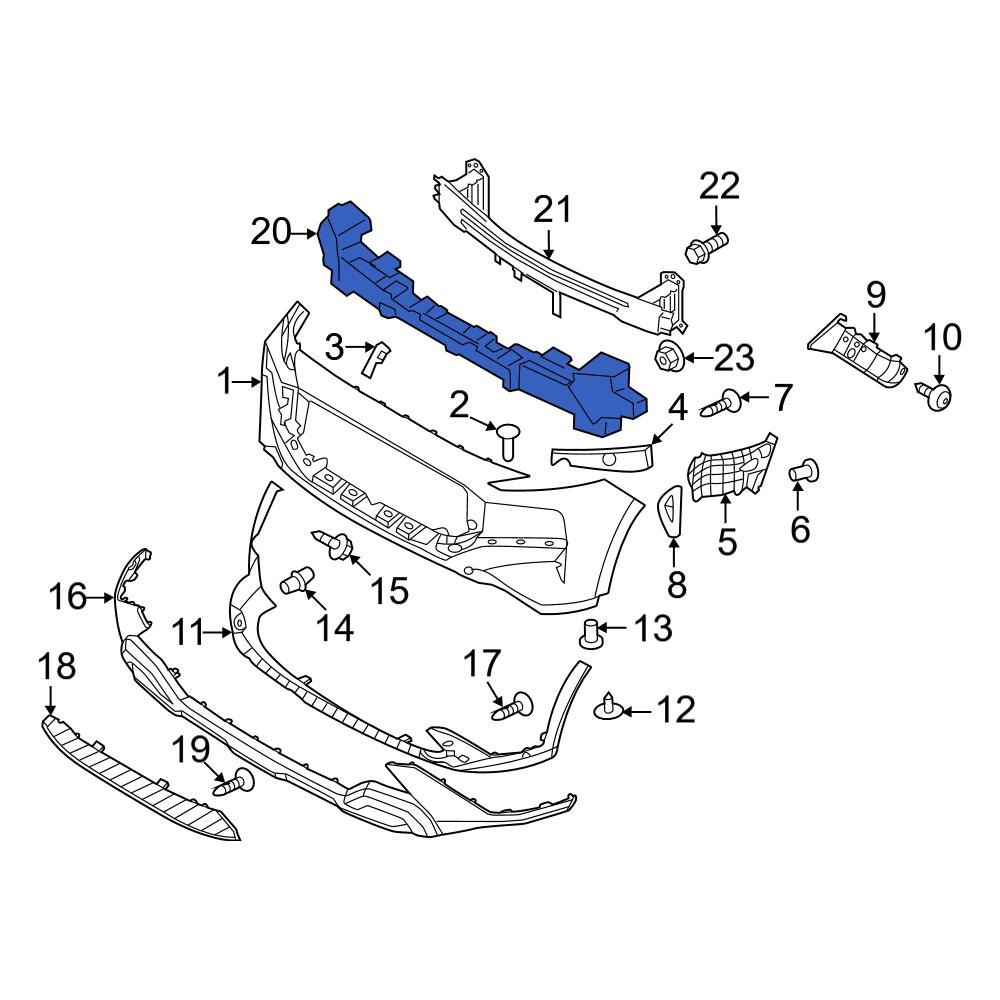 Hyundai OE 86521S2500 - Front Bumper Impact Absorber