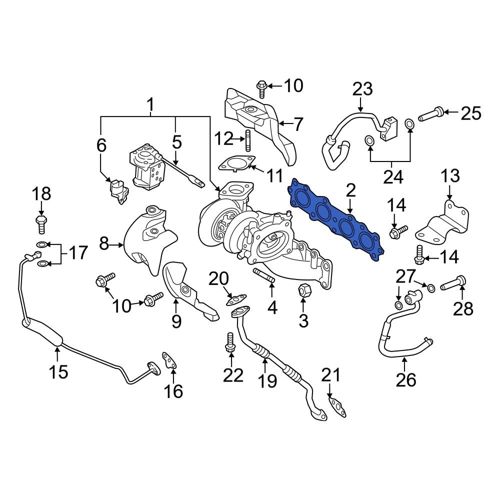 Hyundai OE 285352G060 - Turbocharger Gasket