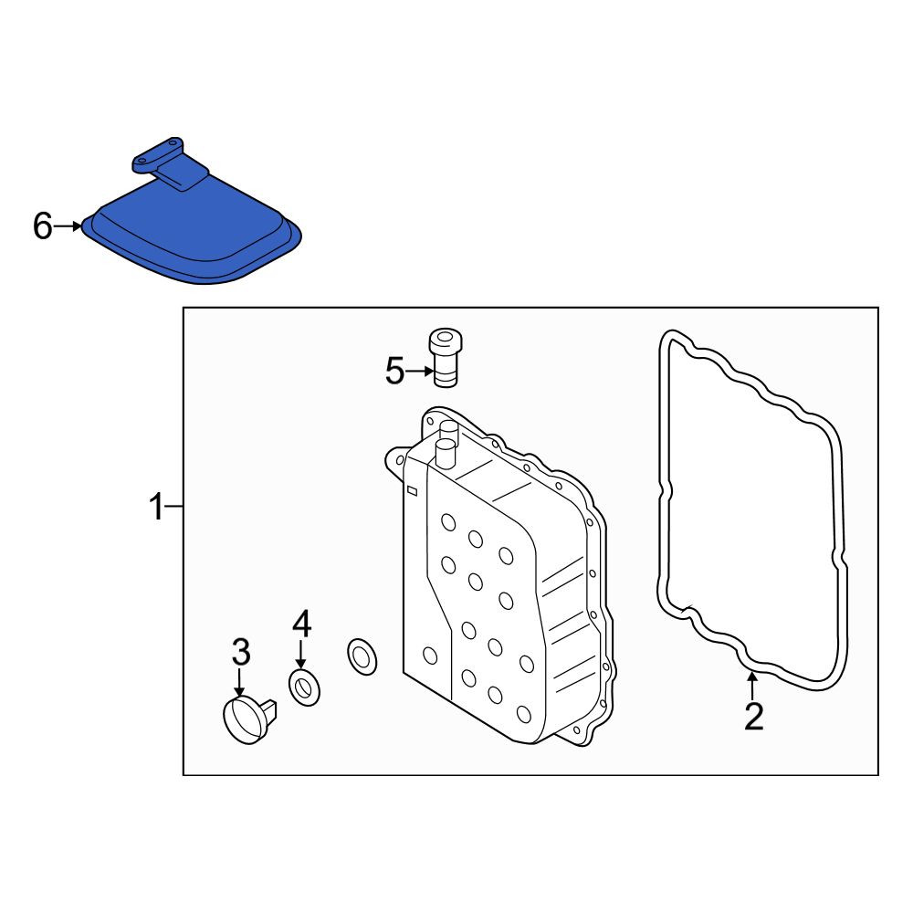Hyundai OE 481972H000 - Transmission Oil Filter
