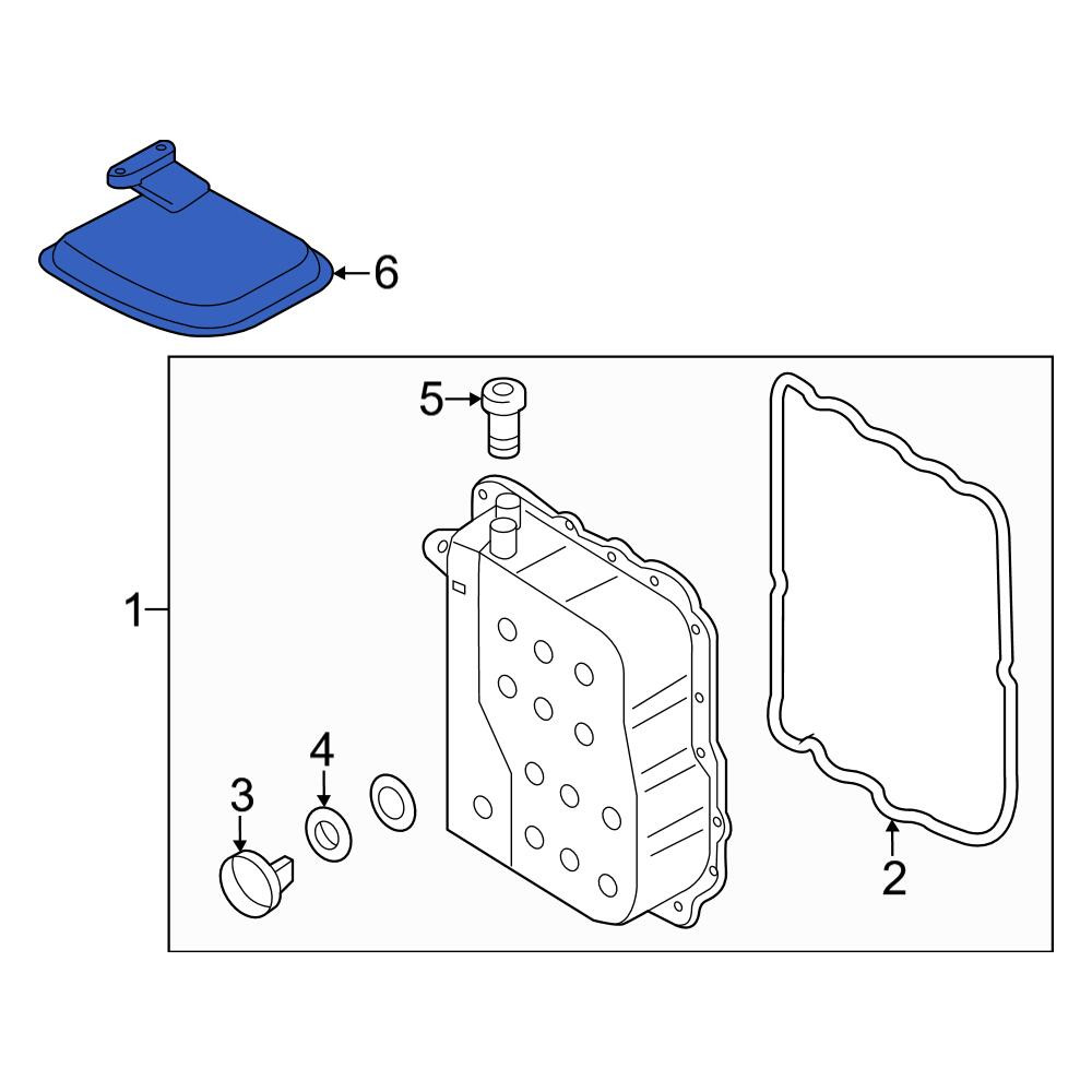 Hyundai OE 463214G300 - Transmission Oil Filter