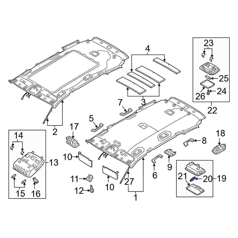 Hyundai OE 1864510019N - Rear Right Trunk Light Bulb
