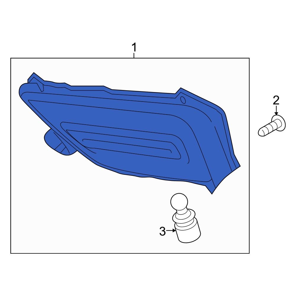 Hyundai OE 92405S1000 - Rear Left Back Up Light Assembly