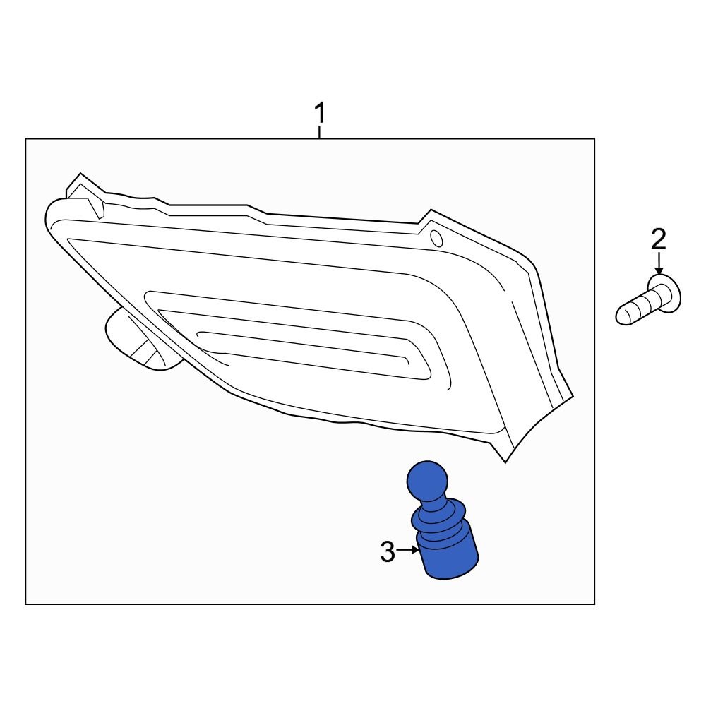 Hyundai OE 1864221007L - Rear Tail Light Bulb