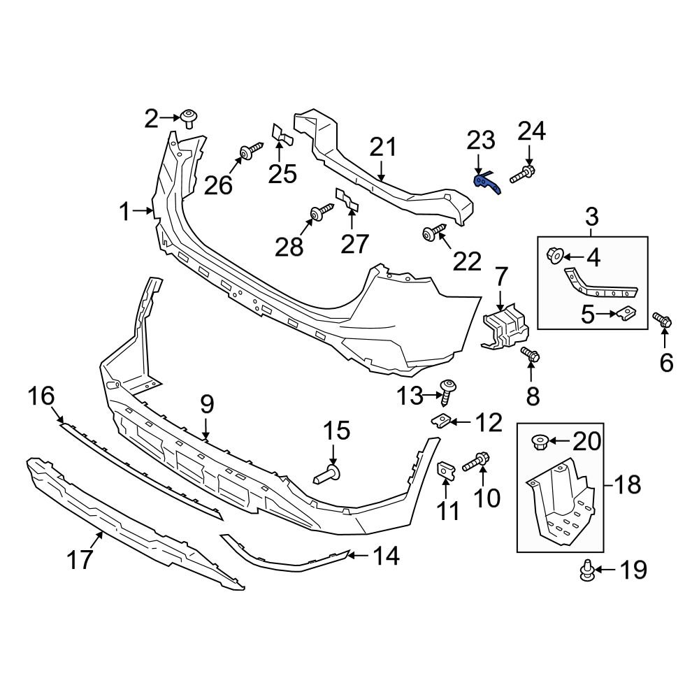 Hyundai OE 86648S2000 - Right Bumper Impact Bar Bracket