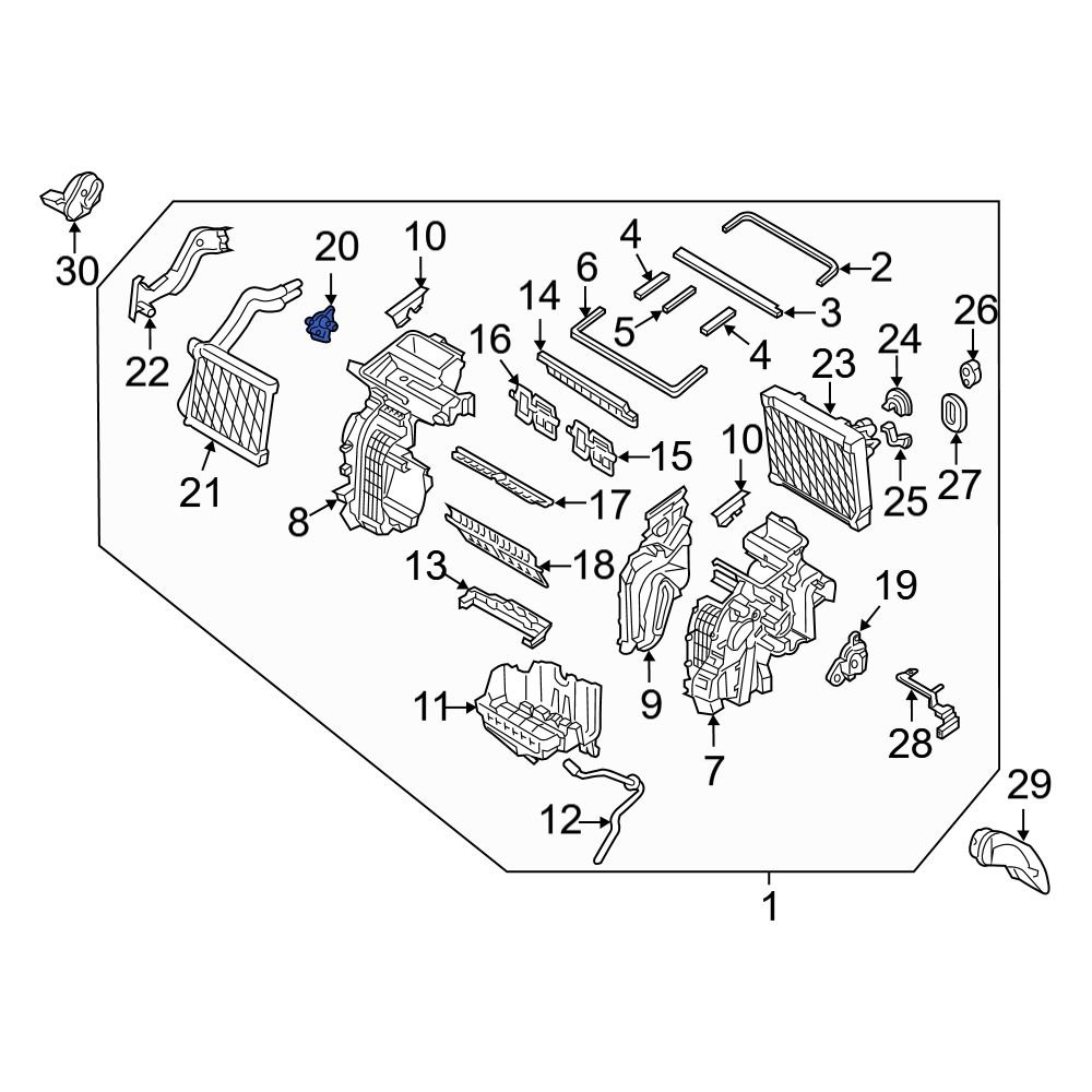 Hyundai OE 97159F2000 - HVAC Blend Door Actuator