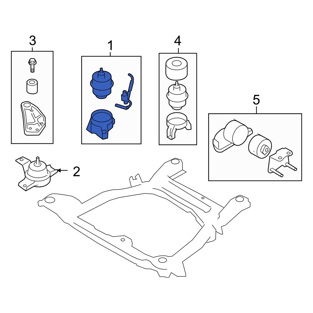 Hyundai OE 219102B500 - Front Engine Mount