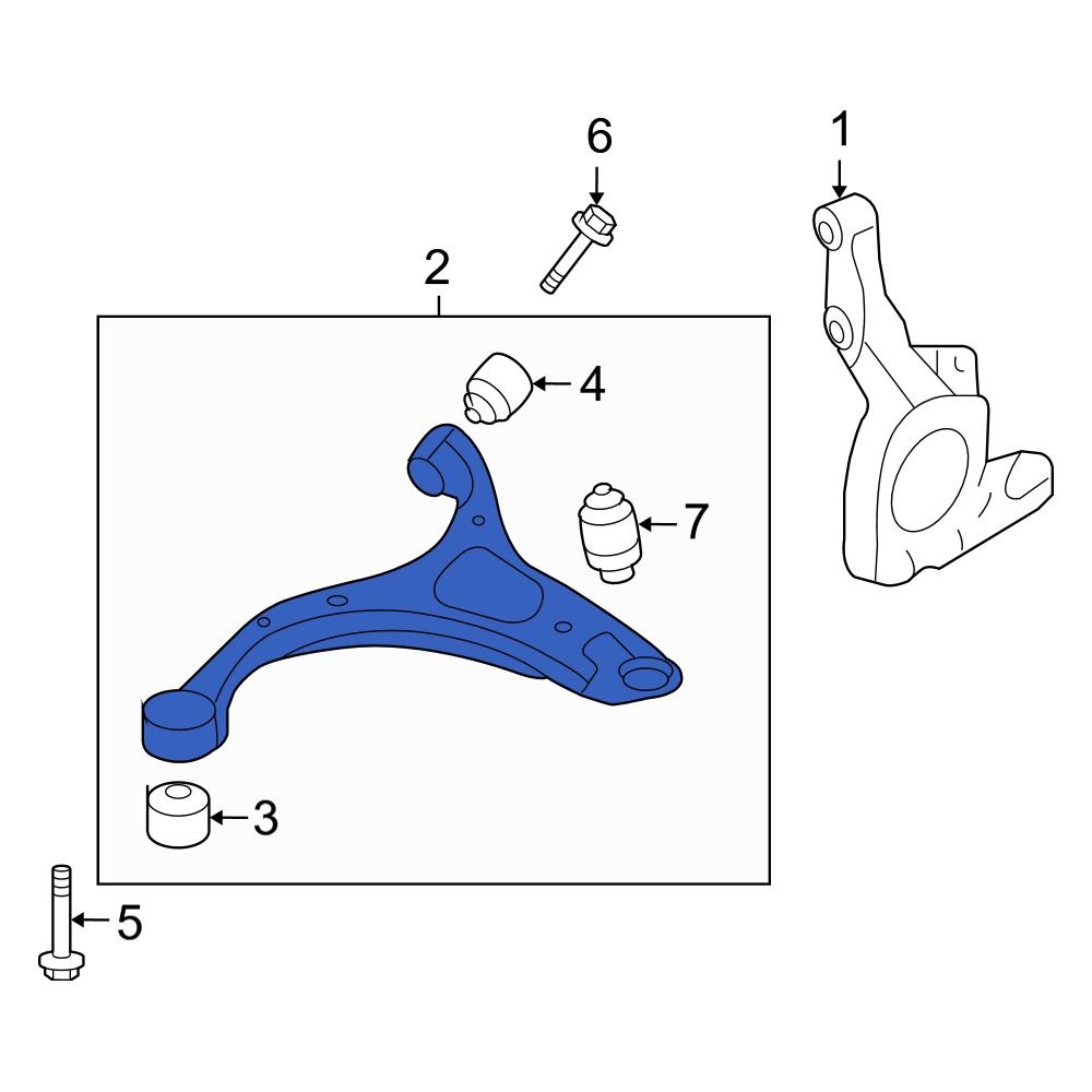 Hyundai OE 552503J010 - Rear Suspension Track Bar