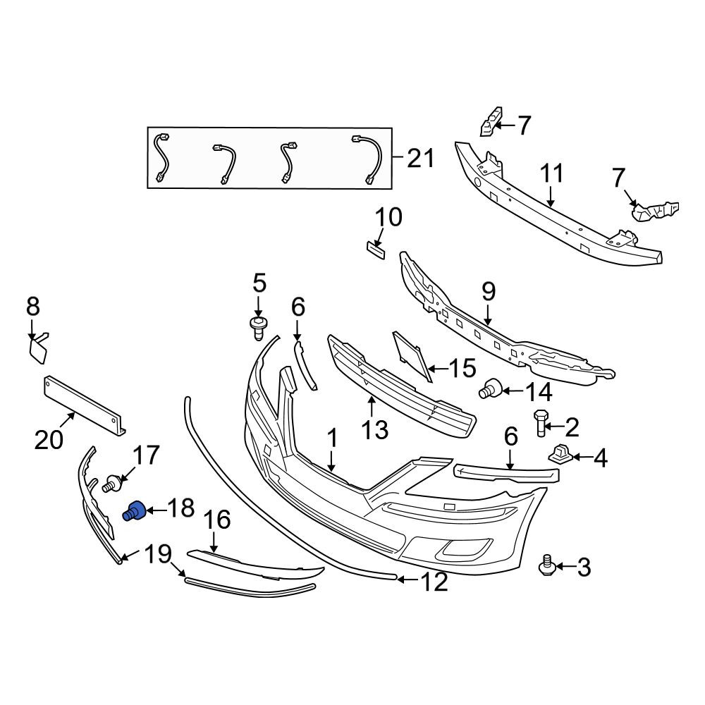 Hyundai OE 1249303127B - Grille Screw