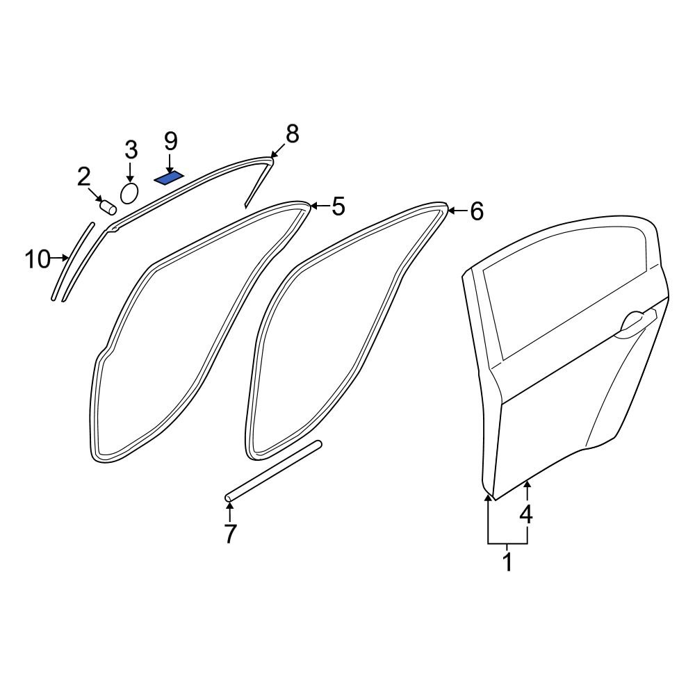 Hyundai OE 821343L000 - Door Seal Clip