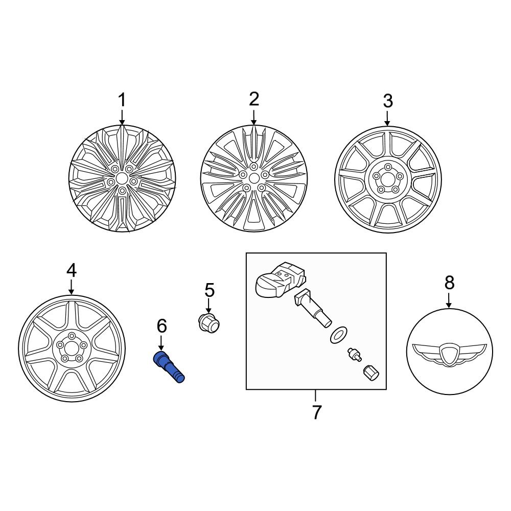 Hyundai OE 5293331300 - Tire Valve Stem