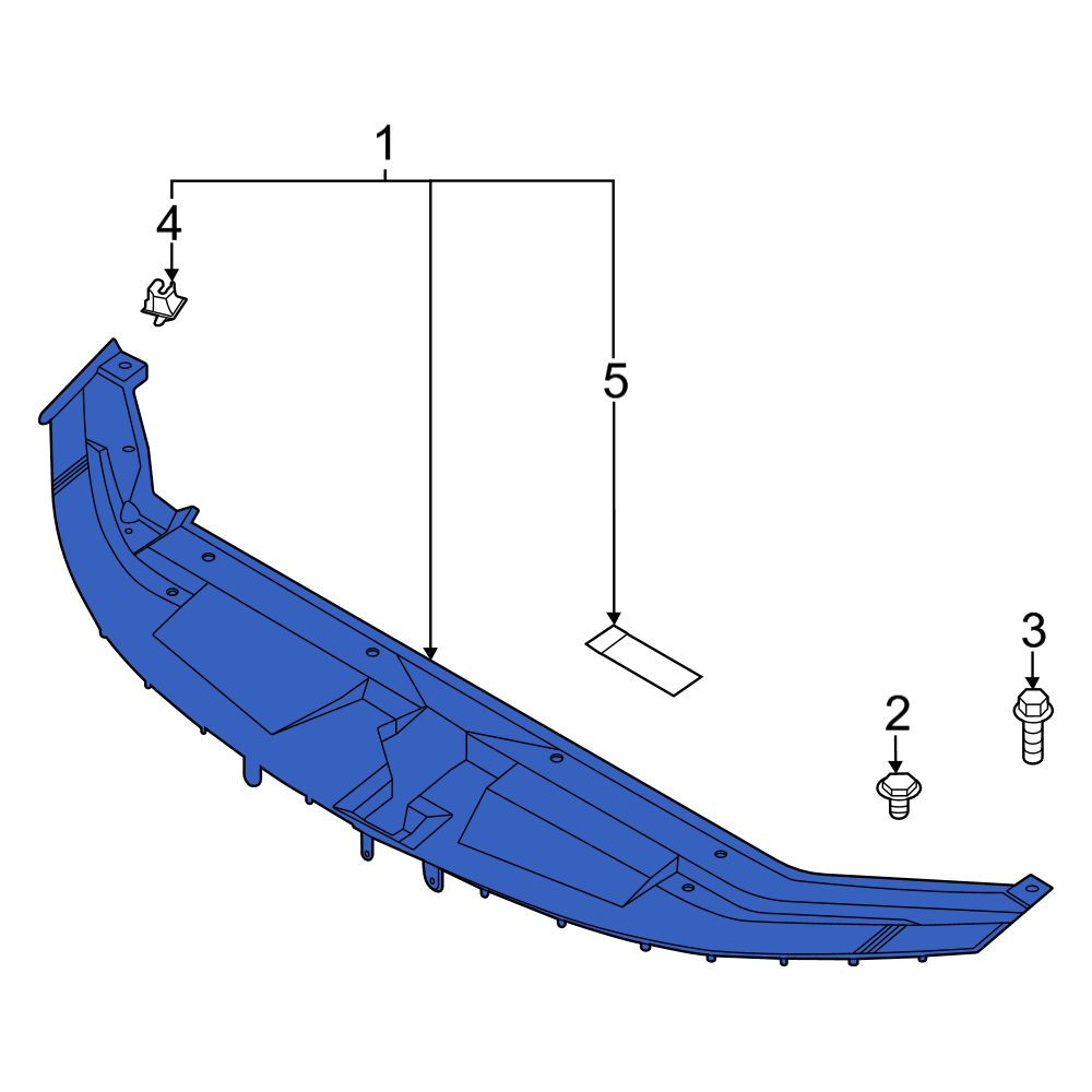 Hyundai OE 86390K5000 - Front Radiator Support Access Cover