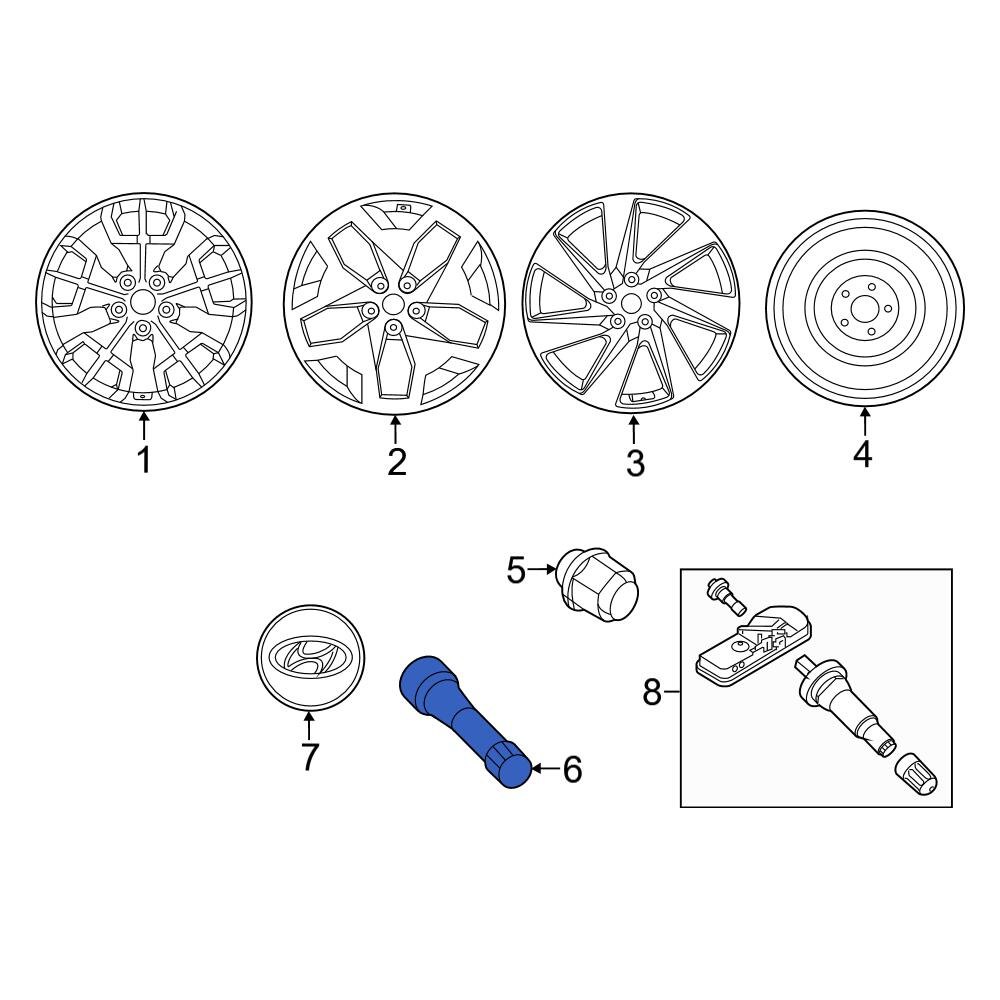 Hyundai OE 52960L1150 - Wheel Cap