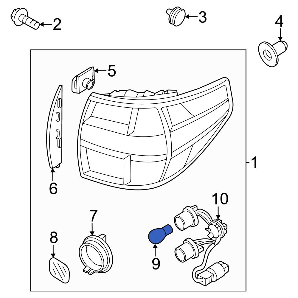 Hyundai OE 1864221008H - Rear Tail Light Bulb