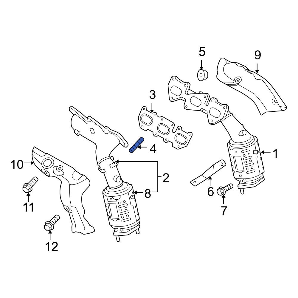 Hyundai OE 221253C200 - Exhaust Manifold Stud
