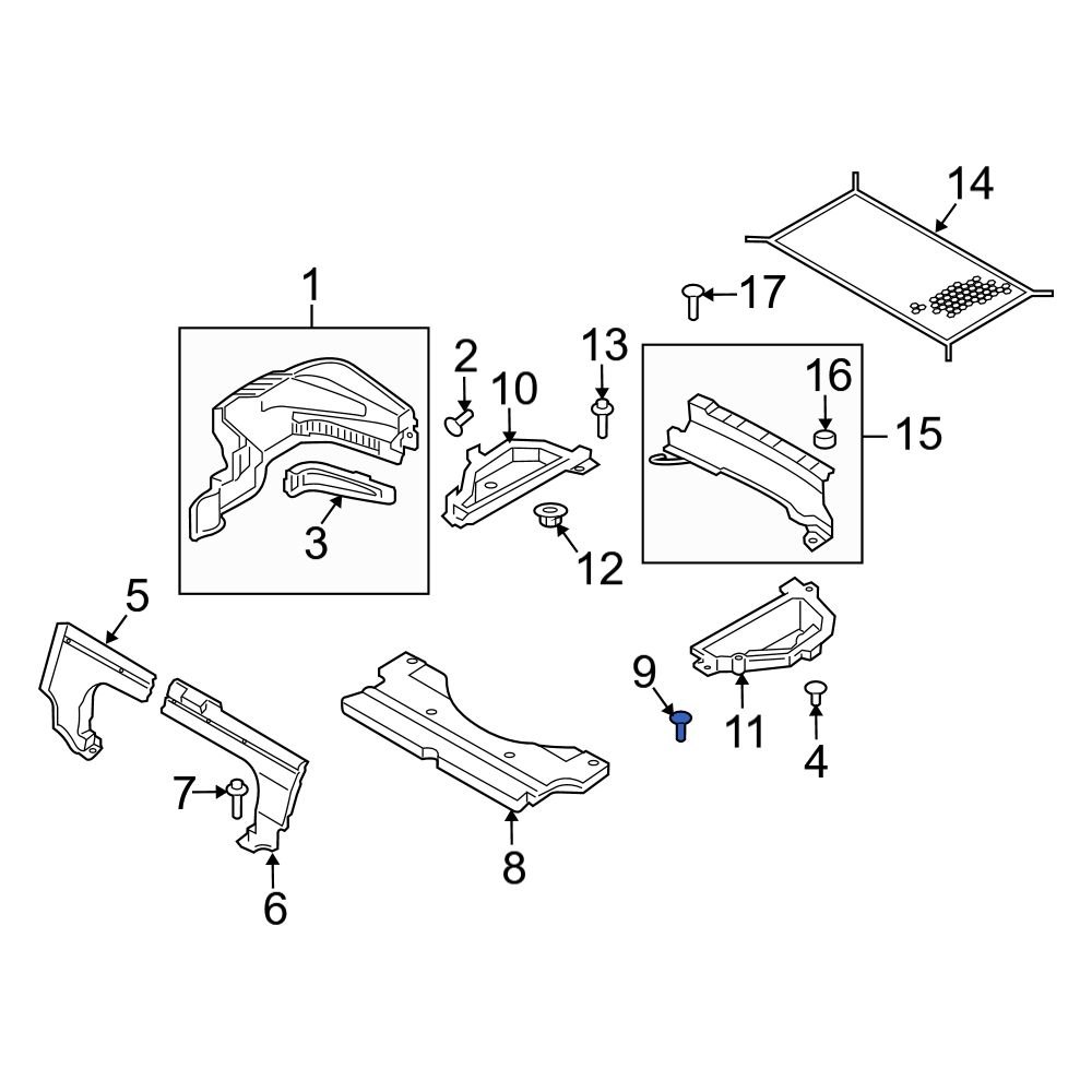 Hyundai OE 8574602000 - Partition Panel Clip